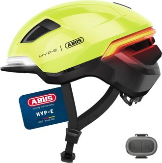 ABUS Fahrradhelm HYP-E - Helm mit Frontlicht, R&uuml;cklicht und Blinklicht - geeignet auch f&uuml;rs Fahrradfahren auf E-Bike und S-Pedelec - f&uuml;r Jugendliche und Er