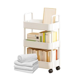 Generic Mehrzweck-Aufbewahrungswagen mit R&auml;dern, Mehrzweck- mit 3/4 Ebenen, multifunktional, f&uuml;r K&uuml;che, Bad, Lavendel