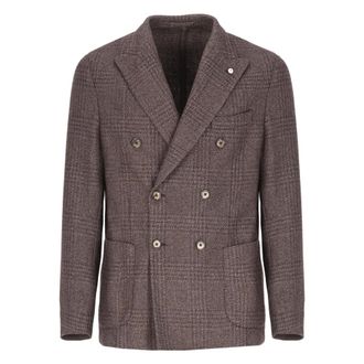 Lubiam Homme, Vestes, Brun, Taille: XL Veste crois&eacute;e