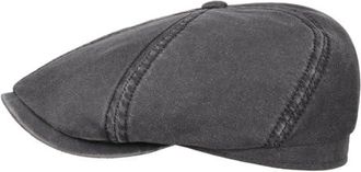 Stetson Casquette Hatteras Old Cotton Femme/Homme - Bonnet Oilskin volumineuse Newsboy avec Visiere, Visiere Printemps-ete Printemps Ete Automne Hiver - XXL (