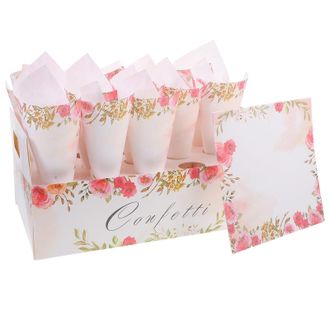 Artibetter Hochzeit Konfetti Papierhalter Kraftpapier Blumenhalter Partydeko Bouquet Candy Halter f&uuml;r Getrocknete Blumen und Bl&uuml;tenbl&auml;tter Elegant und Praktisch