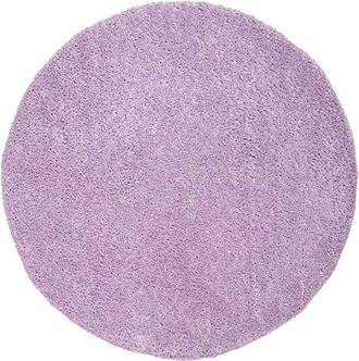 Safavieh Zottelig Teppich f&uuml;r Wohnzimmer, Esszimmer, Schlafzimmer - August Shag Collection, Kurzer Flor, Lila, 101 X 159 cm