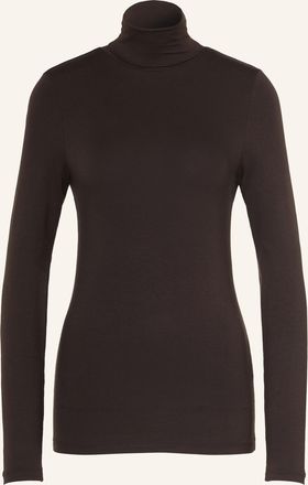 Majestic Filatures Majestic Filatures Rollkragenshirt braun