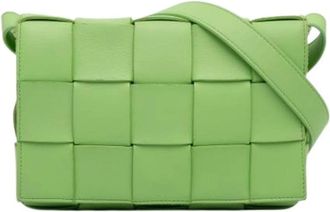 Bottega Veneta Pre-owned Cassette Cross Body Bag - Femme - Pre-owned - Vert - Taille: ONE Size