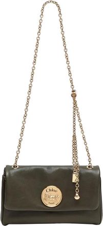 Chloé Femme, Sacs, Vert, Taille: ONE Size Sac à Bandoulière en Cuir Vert