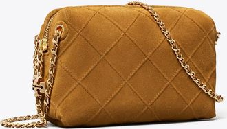 Tory Burch Damen Weiche Fleming Crossbody Bag aus Wildleder