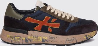 Premiata Mick Sneakers aus Nylon und Veloursleder mit gezahnter Sohle