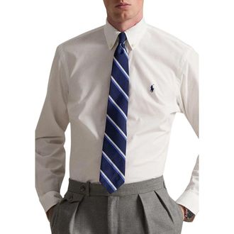 Polo Ralph Lauren Custom Fit Stretch Poplin Shirt - - Shirts - Herren - Wei&szlig; - XL