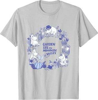 Moomin Garden Life In Moominvalley Blaudruck T-Shirt