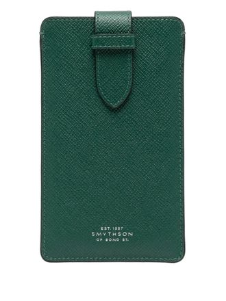 Smythson étui pour smartphone Panama - Vert
