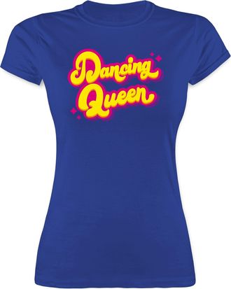 Shirtracer Shirt Damen - Vintage Retro - Dancing Queen I T&auml;nzerin Geschenk Tanzliebhaber - S - Royalblau - t+Shirt Funshirts f&uuml;r Frauen Tshirt t-Shirt Funshirt S