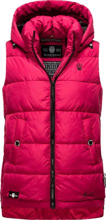 Marikoo Damen warme Winter Steppweste mit Kapuze Zarinaa Fuchsia Gr. XS