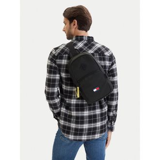 Tommy Jeans Umh&auml;ngetasche Tommy Jeans Tjm Daily Elevated Sling Bag AM0AM14216 Schwarz