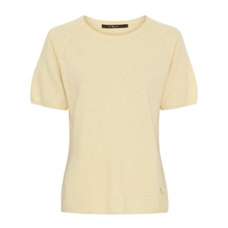 BTF-CPH Kaschmir & Merino T-Shirt - - Knitwear - Damen - Gelb - XS