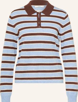 Yerse Yerse Strick-Poloshirt Nora blau