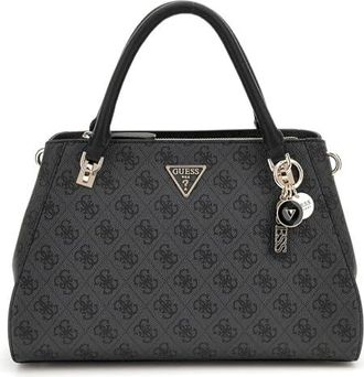 Guess Noelle II Luxury Satchel Coal Logo