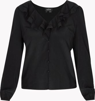 Usha Bluse Frauen Schwarz