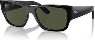 Ray-Ban Carlos Sonnenbrillen Schwarz Fassung Grün Glas 56-18