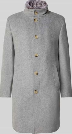 Christian Berg Wollmantel mit Stehkragen