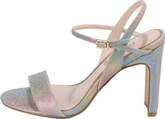 Buffalo Damen Jean Neat Sandale mit Absatz, Rainbow, 38 EU