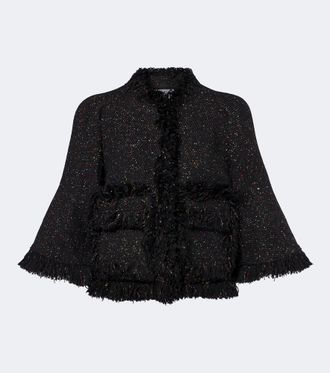 sacai Veste en laine m&eacute;lang&eacute;e
