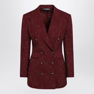 Dolce & Gabbana Doppelreihiger Taormina-Blazer im Nadelstreifen