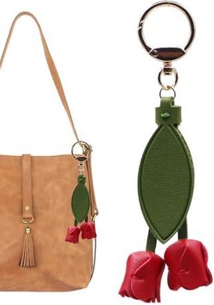 Generico Porte-cl&eacute;s fleur - Porte-cl&eacute;s pour voiture et sac | D&eacute;coration pour sac &agrave; dos femme et fille - Pendentif pour adultes, filles, famille, couples et pet