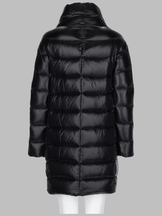Herno Quilted Longline Down Jacket - Black