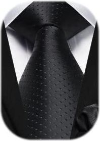 Hisdern Noire Cravate Homme Classique Élégant À Pois Mouchoir Original Formel Hommes Cravates Et Pochette Ensemble Pour Funéraire Réunion