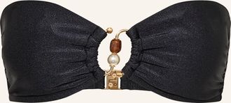 Seafolly Bandeau-Bikini-Top Palermo schwarz