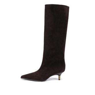 Cesare Gaspari Wildleder-Stiefel mit Spitze - - Shoes - Damen - Braun - 37 EU