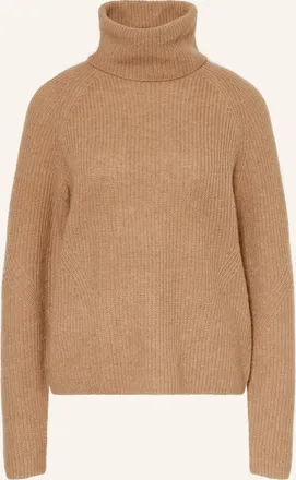 HUGO BOSS Rollkragenpullover Falodina Mit Alpaka beige