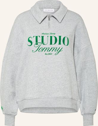 Tommy Hilfiger Sweat-Poloshirt grau