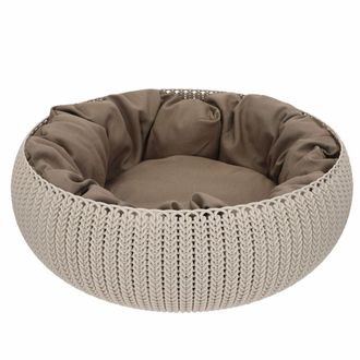 Curver 229321 Liegeplatz f&uuml;r Tiere, Plastik, Hellbraun, 54 x 54 cm