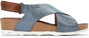 Pikolinos Sandales à Semelles compensées en Cuir Mahon pour Femme Color Denim