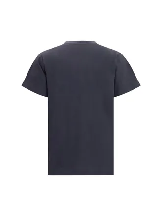 Ganni Womens Crewneck T-Shirt Phantom Cotton T-Shirts And Polos