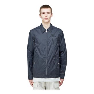 Rick Owens Windbreaker-Jacke mit gesticktem Logo - - Jackets - Herren - Schwarzk - M