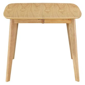 Miliboo Esstisch ausziehbar skandinavisch quadratisch aus hellem Holz L90-130 LEENA