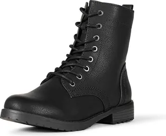 Amazon Essentials Bottes de combat à lacets pour femme, noir, pointure 38
