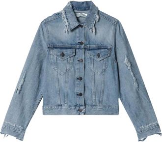 Acne Studios Veste en jean us&eacute;e - Femme - Vestes - Bleu - Taille: 36 FR