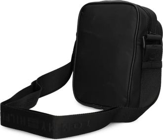 Tommy Hilfiger Kuriertasche mit Logo-Schild - Schwarz