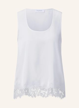 Rich & Royal Satintop Mit Spitze weiss