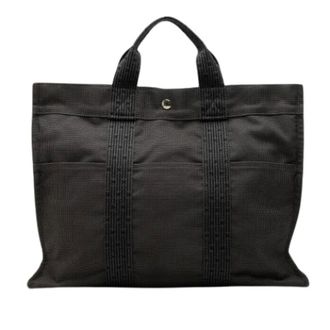 Herm&egrave;s Pre-owned Herline Tote MM - Femme - Pre-owned - Gris - Taille: ONE Size