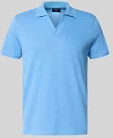 Mc Neal Slim Fit Poloshirt mit V-Ausschnitt