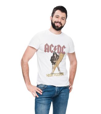 AC/DC Herren MEACDCRTS053 t Shirt Damen, wei&szlig;, 56