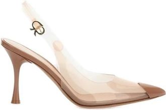Gianvito Rossi Hohe Schuhe - Diana 85 In Pvc Pumps Slingback - Gr. 36,5 (EU) - in Beige - für Damen