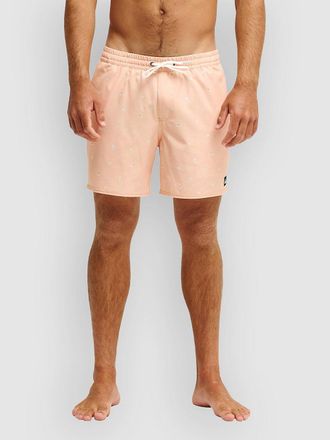 Quiksilver Stretch Printed Volley 16 Boardshorts strerling blue beach daze