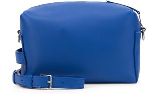 Celine Mens Shoulder Bag Take Away Blue Leather Calf Skin