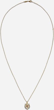 Dolce & Gabbana Halskette Good Luck 18-karätiges Weiß- Und Gelbgold Und Rubine - Mann Ketten Gold Onesize