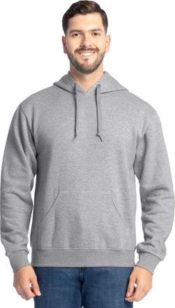 Fruit Of The Loom Uni Eversoft Fleece Hoodies, Moisture Wicking & Breathable, Hooded Sweatshirt Kapuzenpullover, Grau melierter Pullover, Large